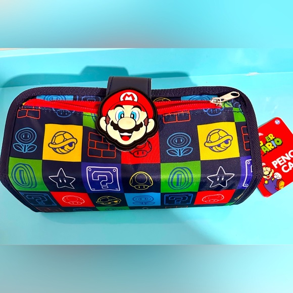 Nintendo | Other | Super Mario Bros Pencil Case Zipper Bag | Poshmark